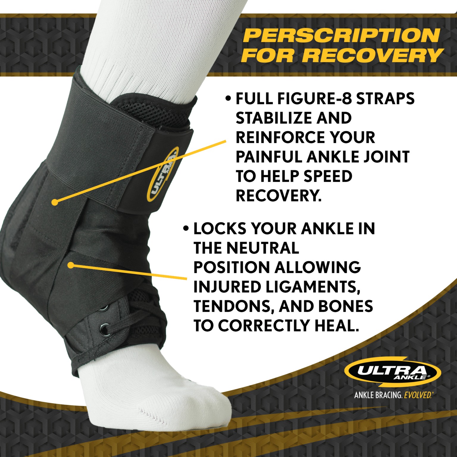 Ultra 360® Lace-Up Ankle Brace to Help Reduce Ankle Pain | Ultra Ankle