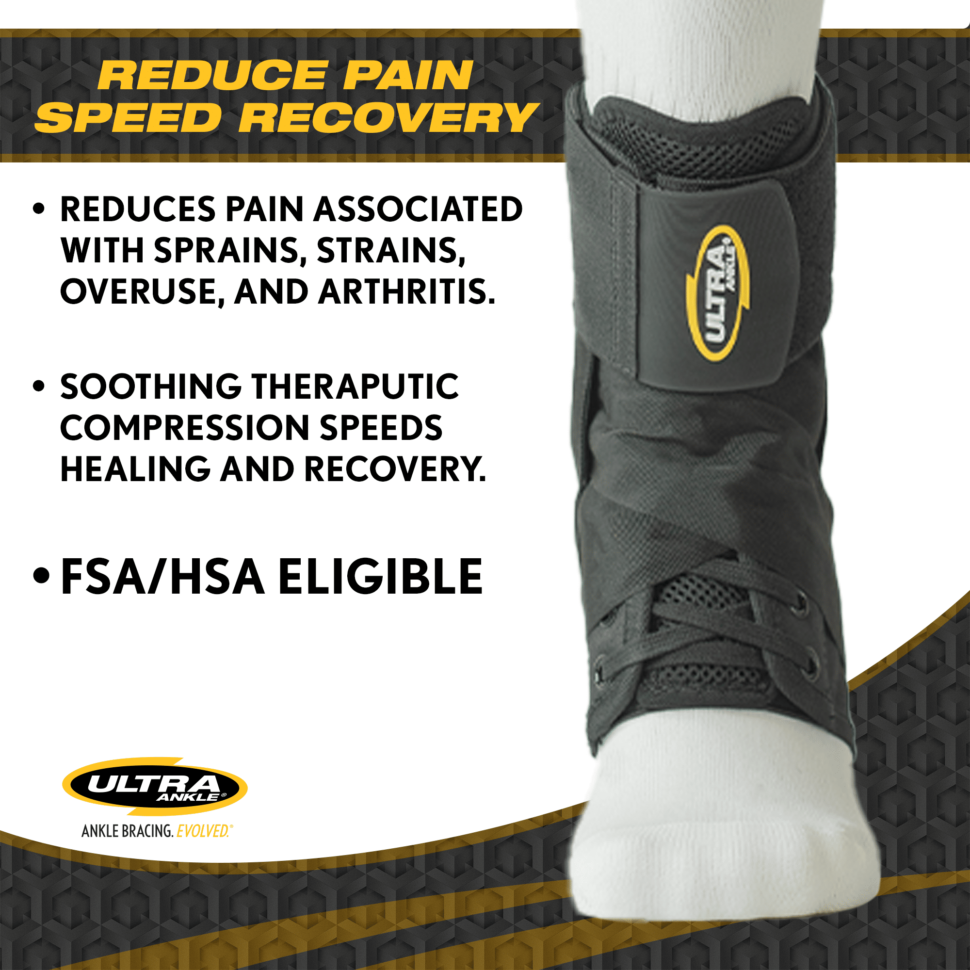 Ultra 360® Lace-Up Ankle Brace to Help Reduce Ankle Pain | Ultra Ankle